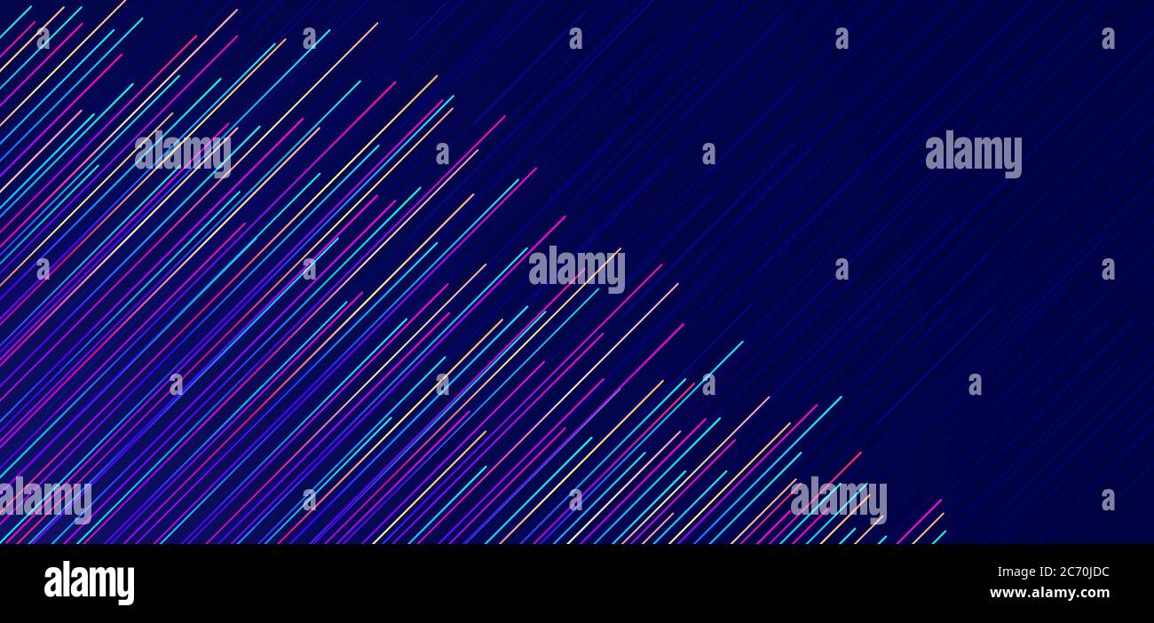 Colorful line overlap design rainbow concept modern art style with ...