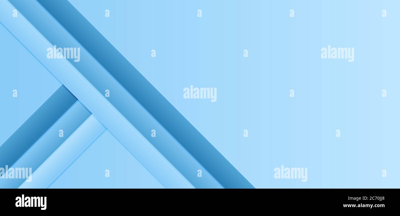 Modern square shape overlap layer blue color design with space for ...