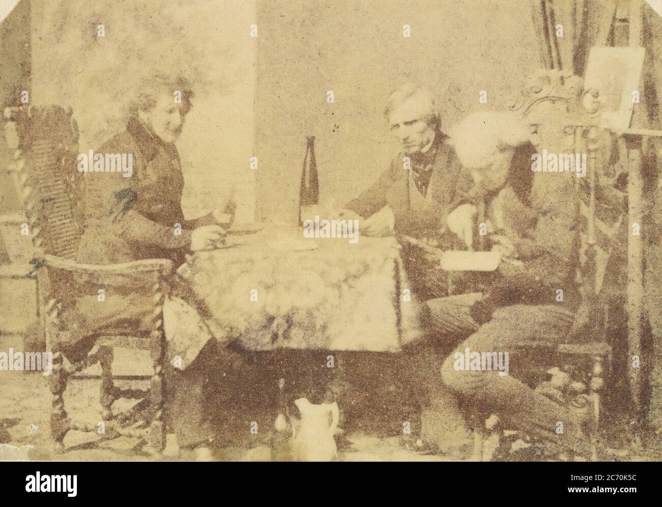 Group of Gentlemen Conversing over a Glass of Wine, February 7, 1846 ...