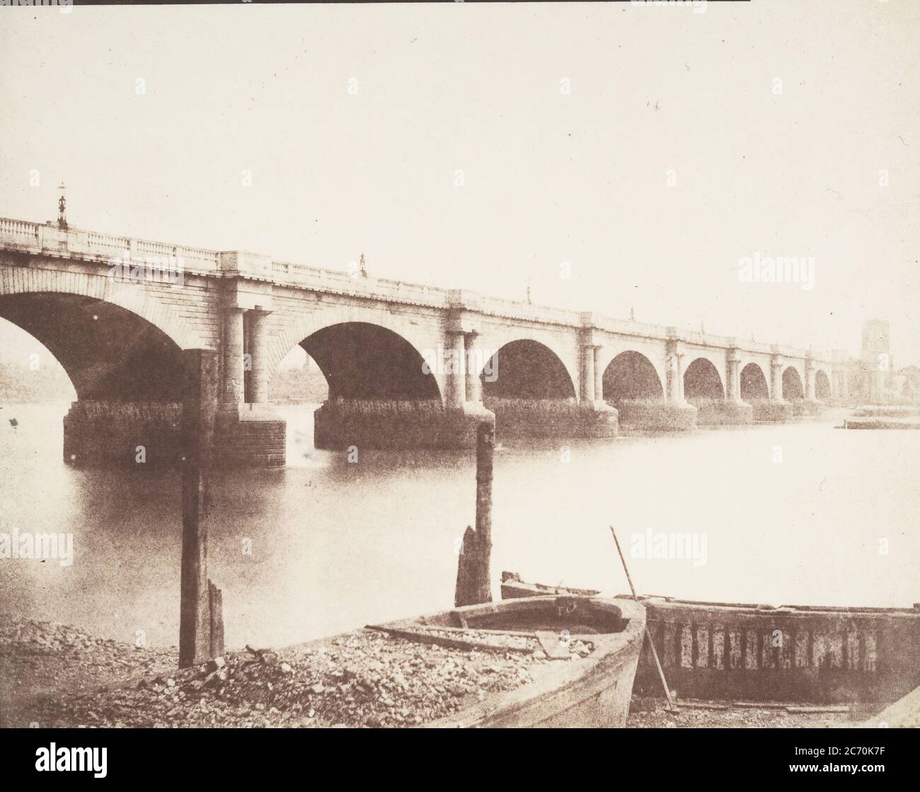 Old Waterloo Bridge, London, ca. 1846 Stock Photo - Alamy