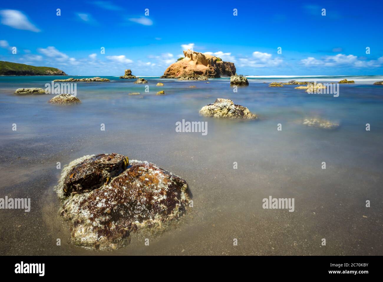 Rocks on the beach of a Caribbean island Stock Photo - Alamy