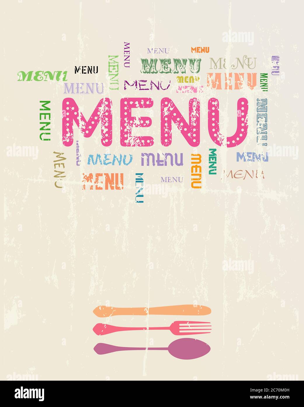 Menu card design template,copy space Stock Vector Image & Art - Alamy