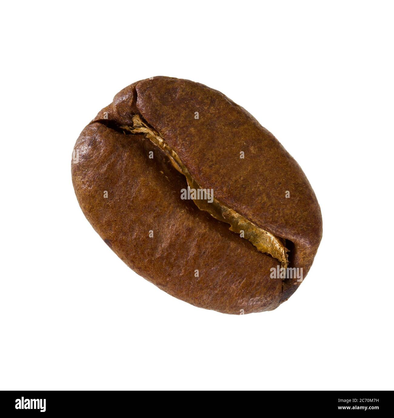 One grain of coffee isolated on white background, close-up Stock Photo ...