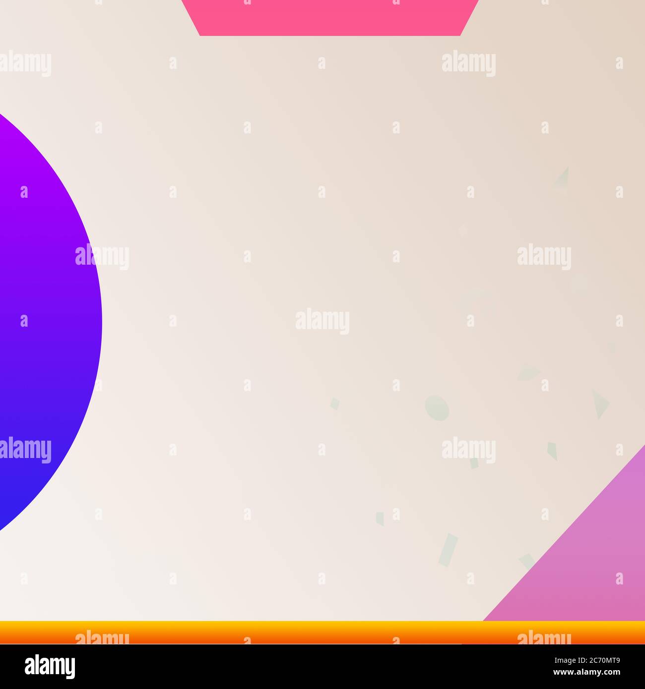 Empty Background With Colorful Geometric Shapes Template Design-For ...