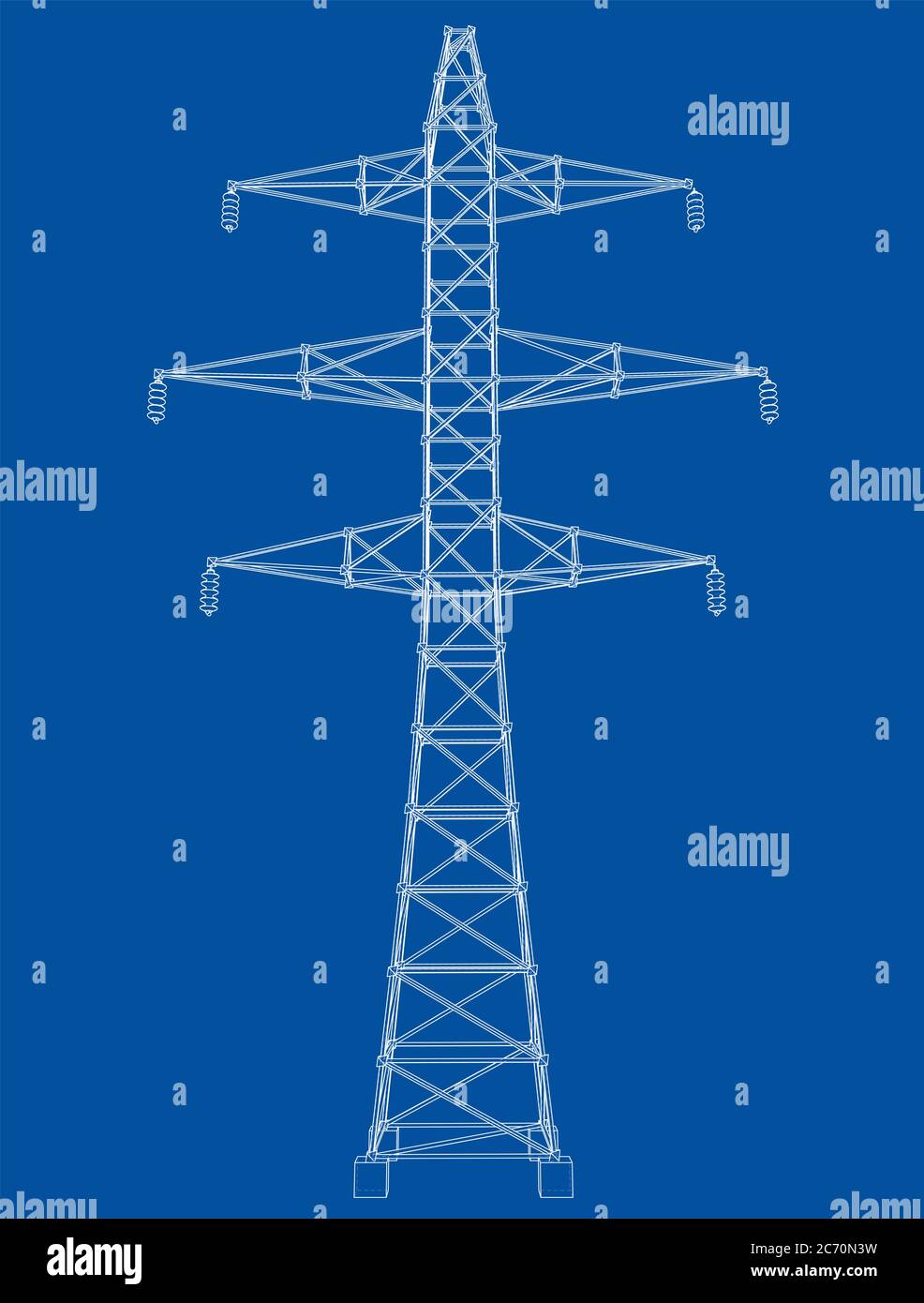 Electric pylon or electric tower concept Stock Photo - Alamy