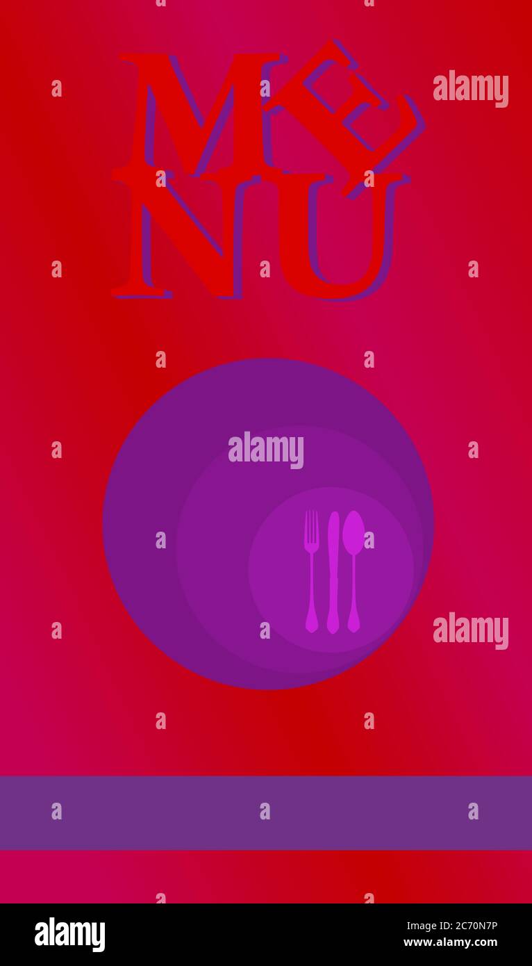 Menu card design template,pop art style, vector Stock Vector Image ...