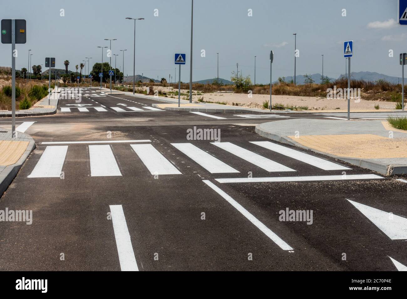 Road zebra marking hi-res stock photography and images - Alamy