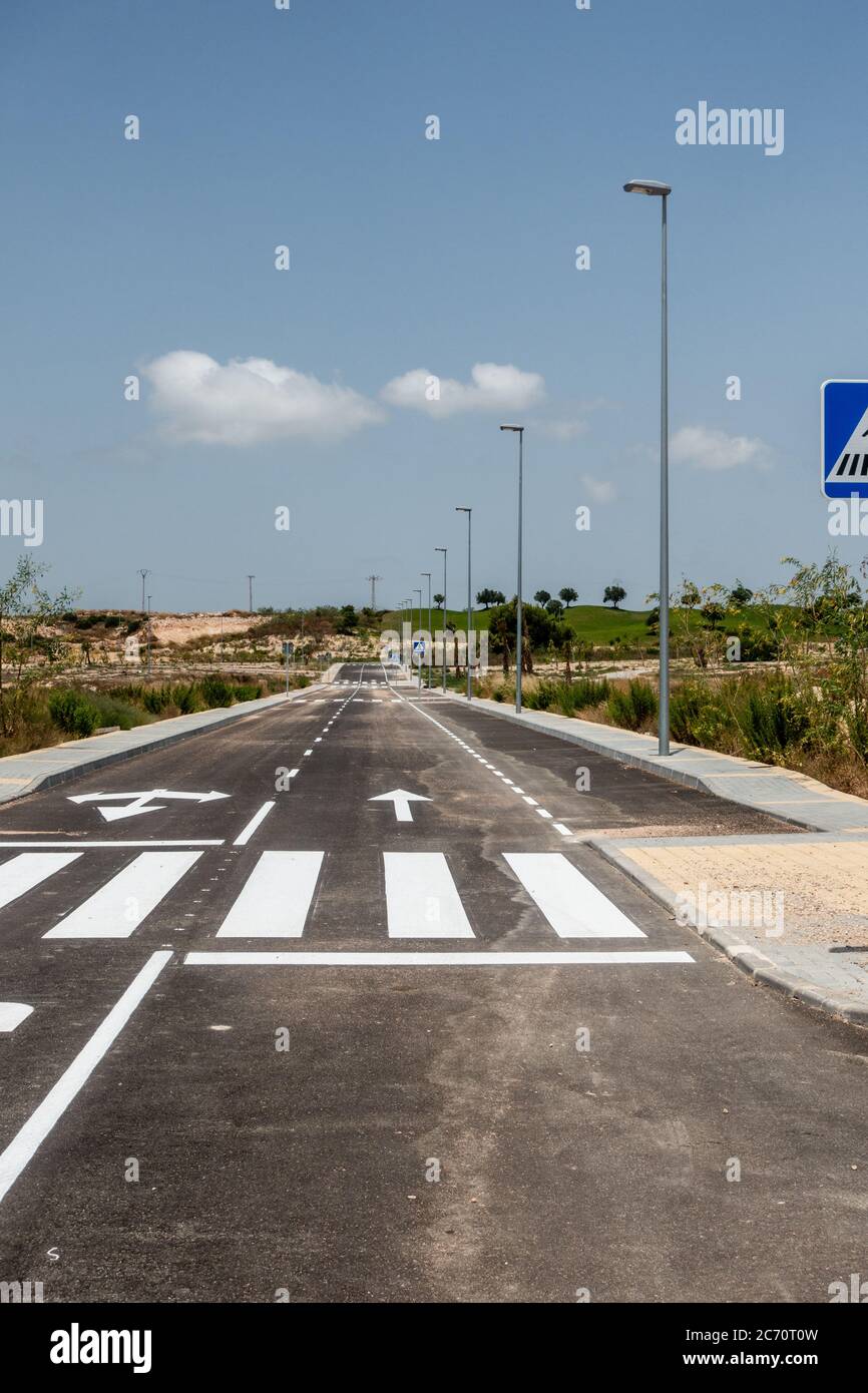 new road markings Stock Photo - Alamy