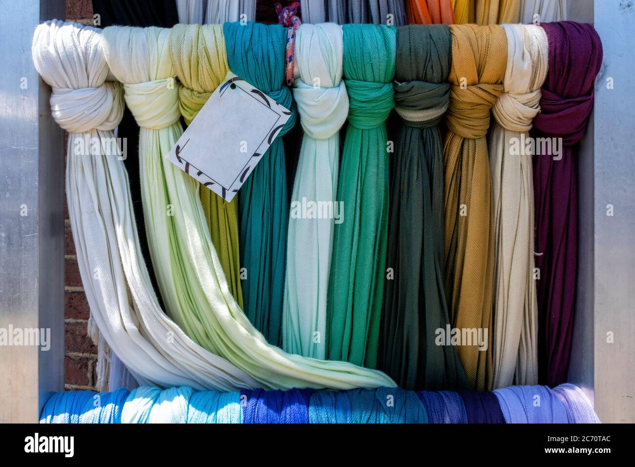 Orange scarf yellow scarves hi-res stock photography and images - Alamy
