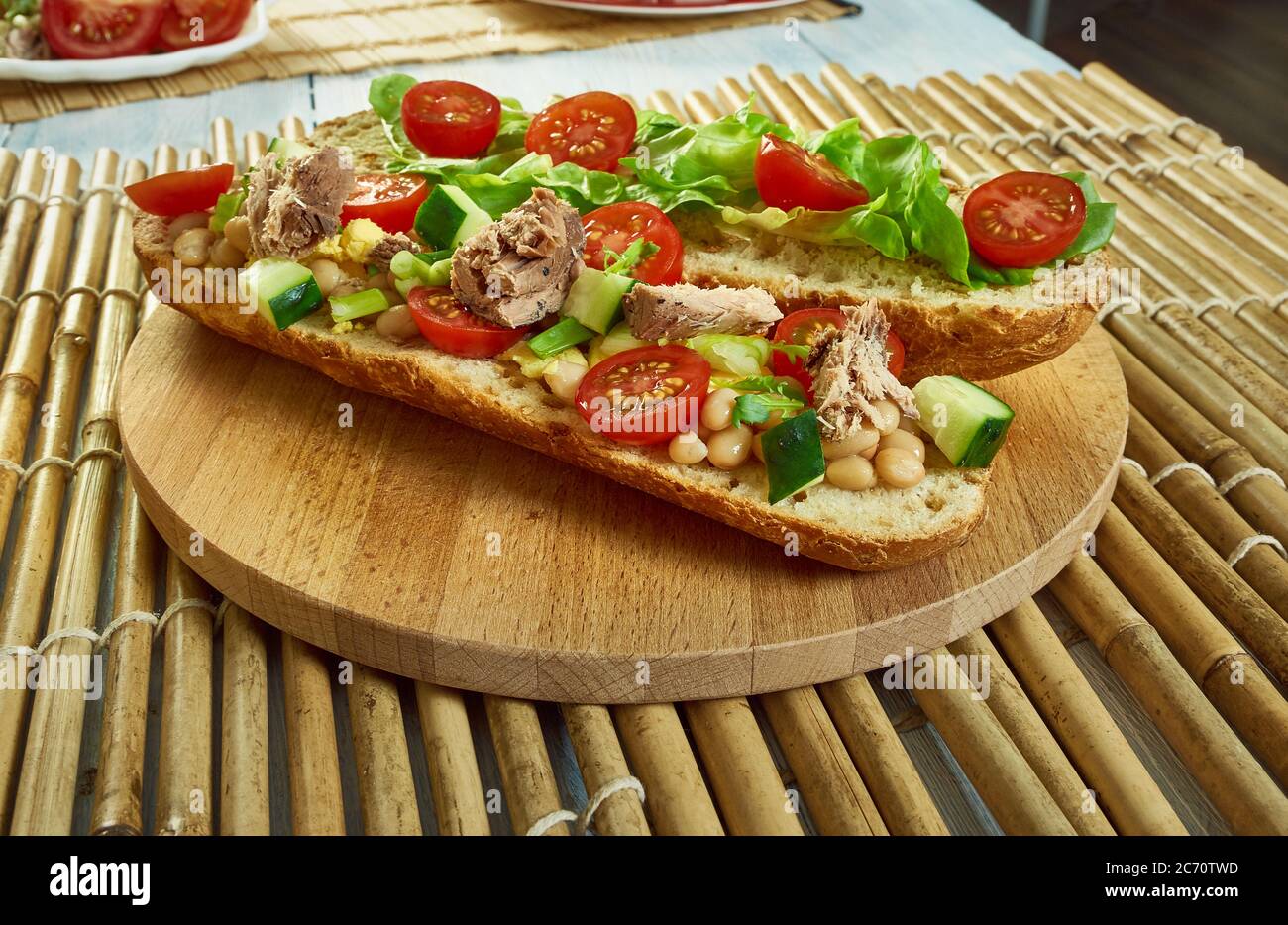 Pan Bagnat - Le French Tuna Salad Sandwich Stock Photo - Alamy
