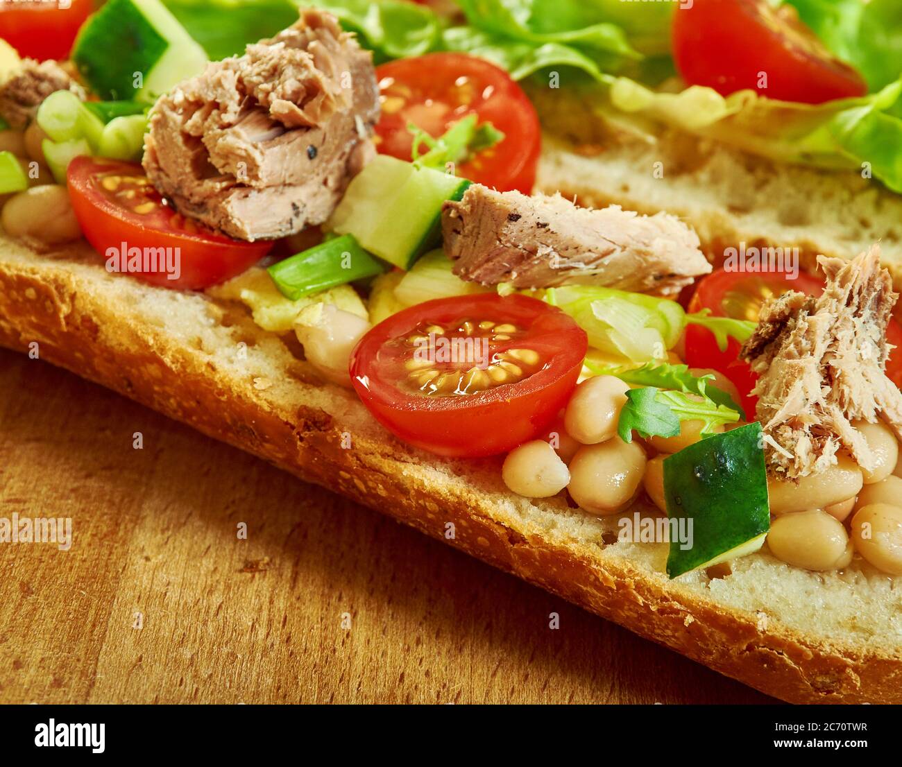 Pan Bagnat - Le French Tuna Salad Sandwich Stock Photo - Alamy