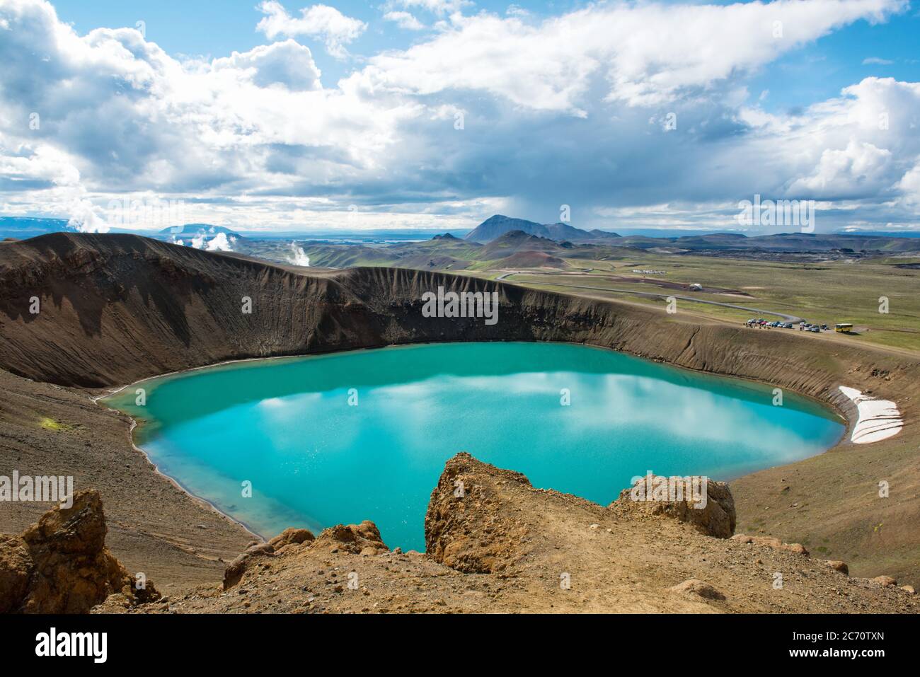 Lake inside crater volcano hi-res stock photography and images - Alamy