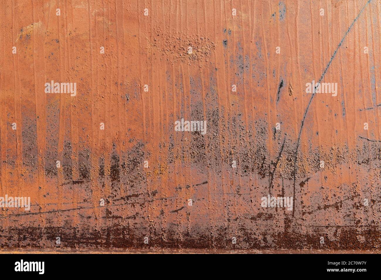 Rusted and scratched iron background. Stained metal sheet Stock Photo ...