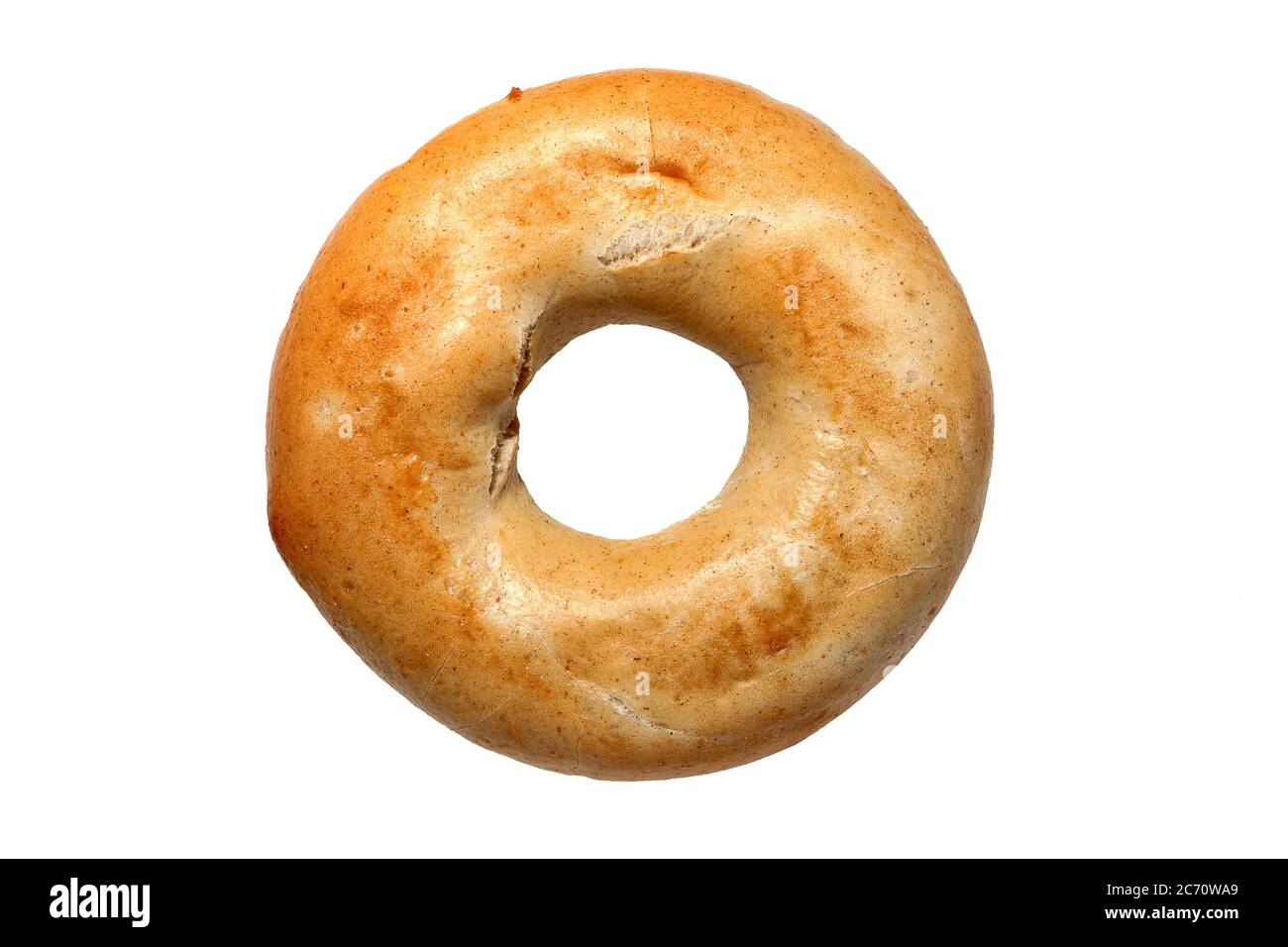Bagel bread roll cut out and isolated on a white background Stock Photo ...