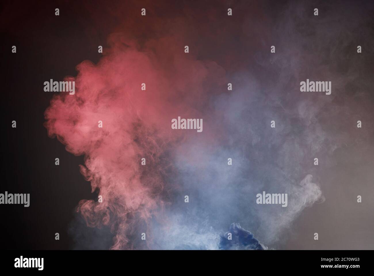 Violet and blue smoke texture on a black background Stock Photo - Alamy