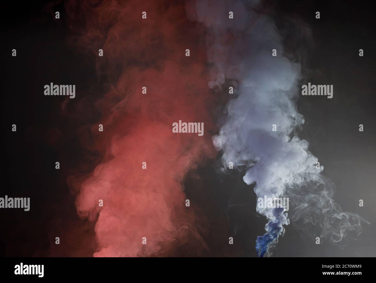 Violet and blue smoke texture on a black background Stock Photo - Alamy