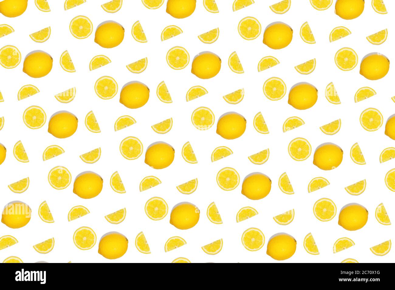 Pattern with lemon fruits. Tropical abstract geometric balance ...