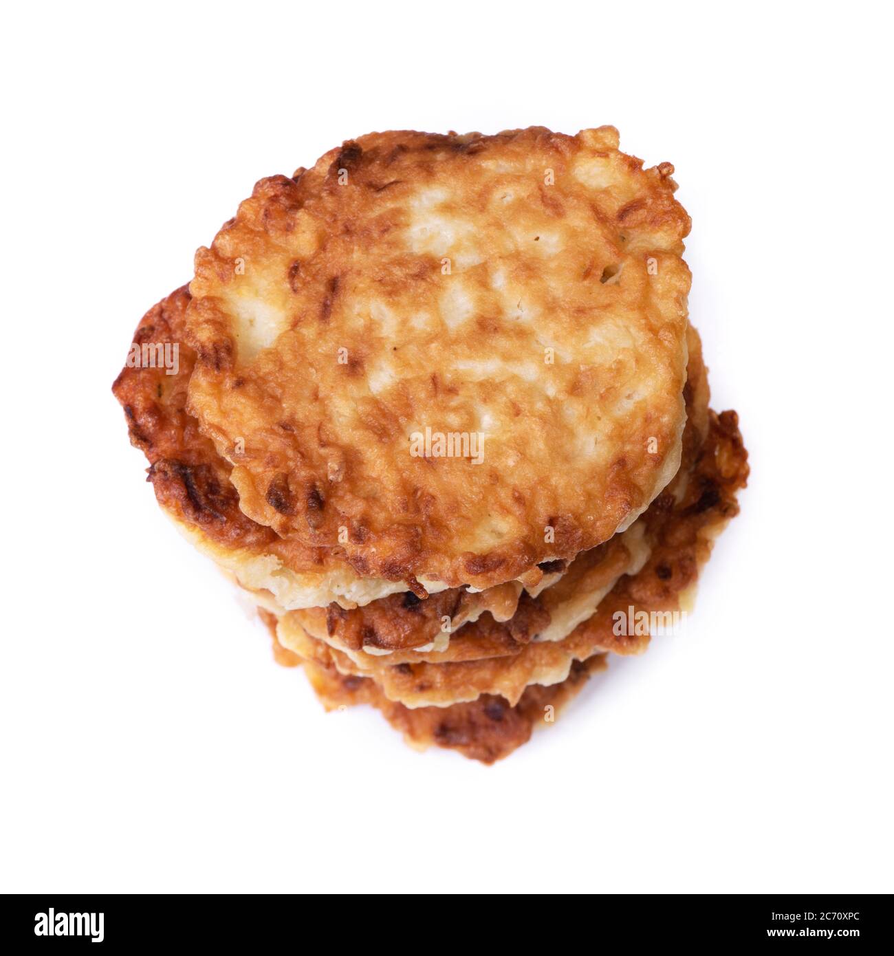 Group of delicious cabbage cutlets isolated over white background Stock ...