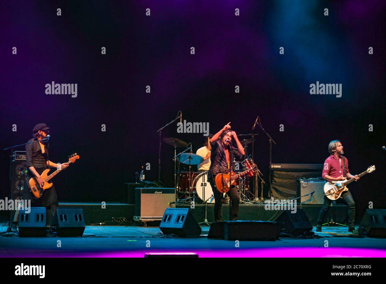 Roma, Italy. 12th July, 2020. The Vibrations in concert at the Cavea of ...