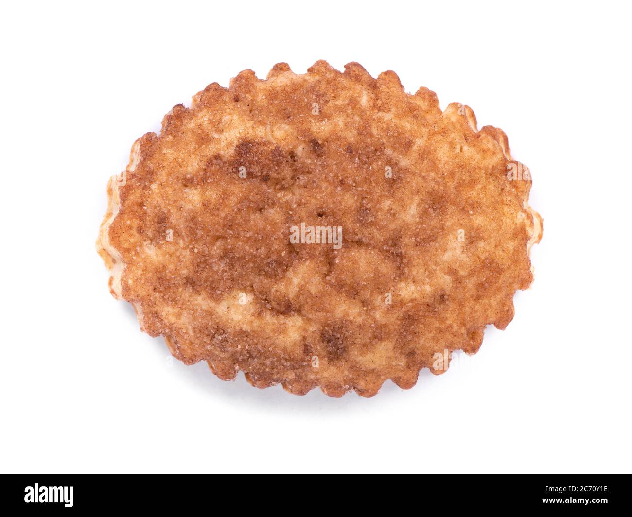 One puff pastry bun isolated over white background Stock Photo - Alamy