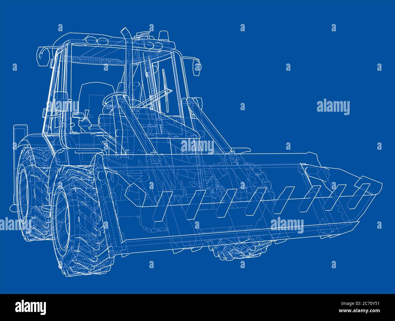 Sketch of Loading Shovel with Back Actor Stock Photo - Alamy