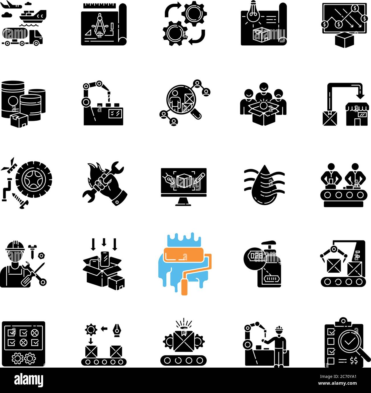 Manufacturing Process Icon