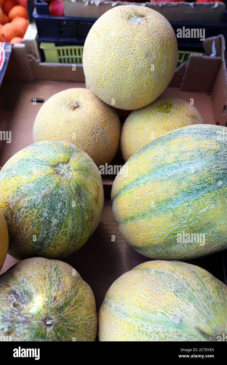 Canteloup melon hi-res stock photography and images - Alamy