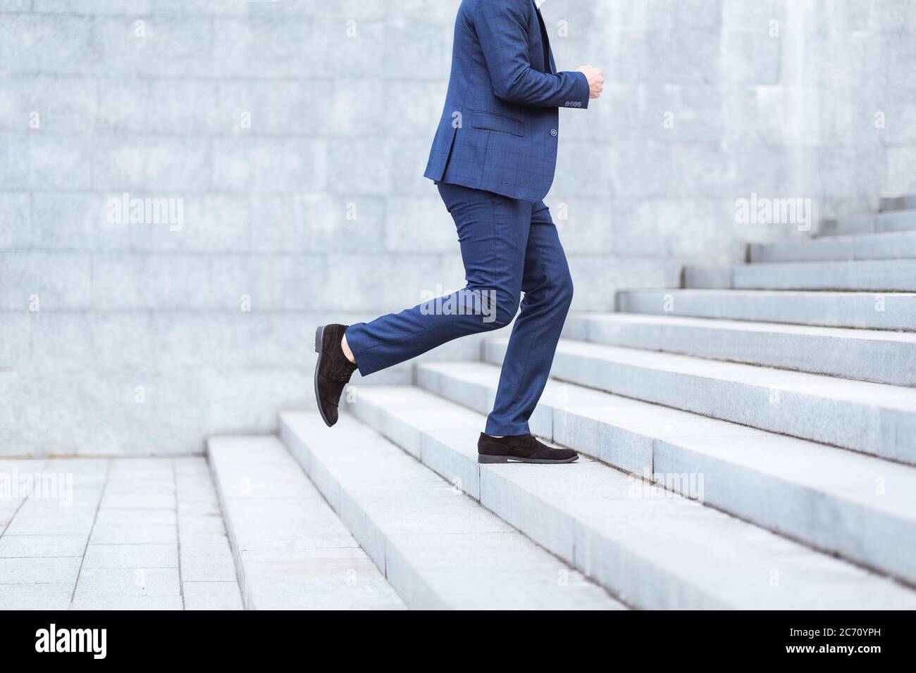 Male man running up stairs hi-res stock photography and images - Alamy