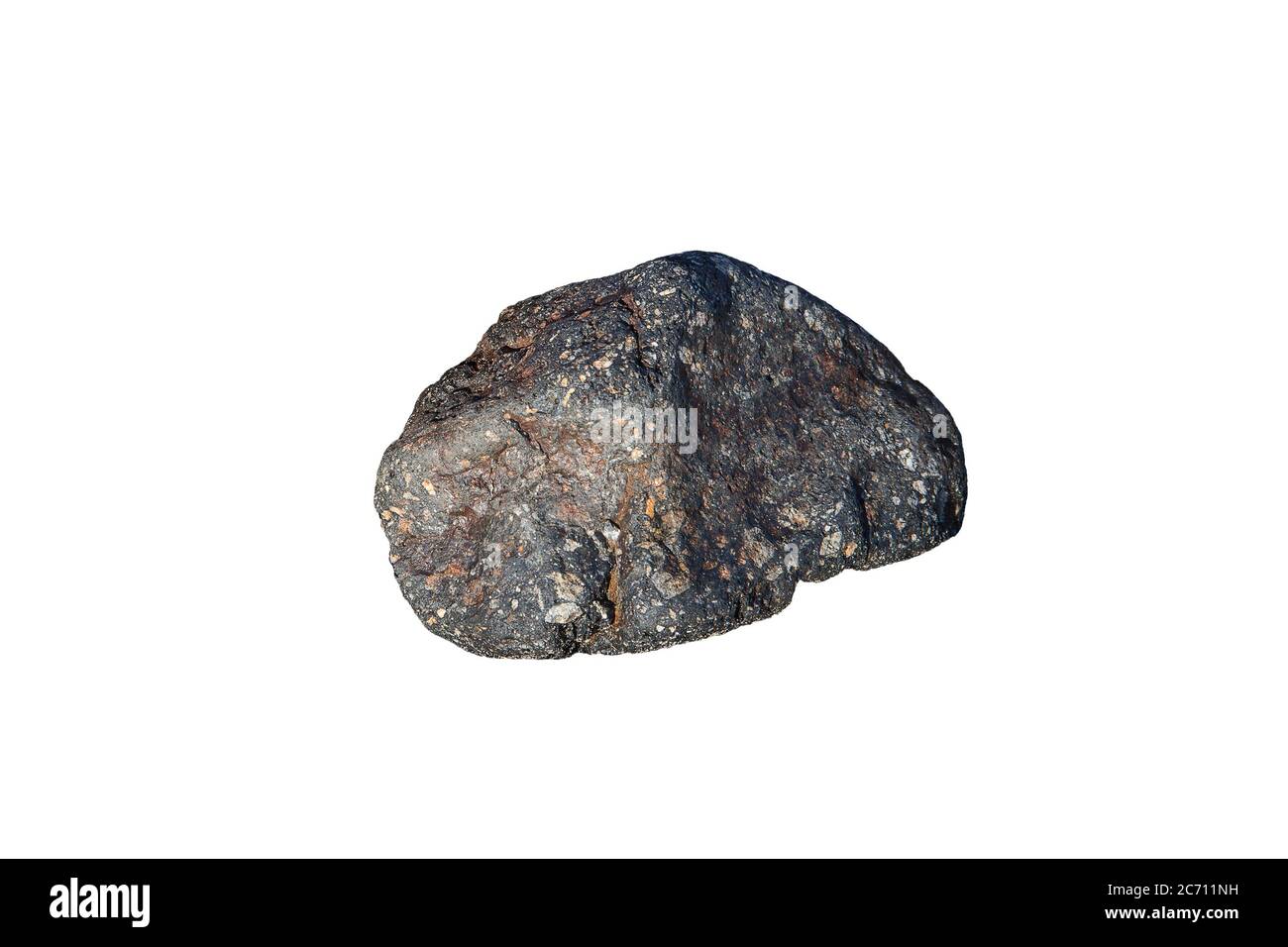 Boulder stone rock cut out on and isolated on a white background Stock ...