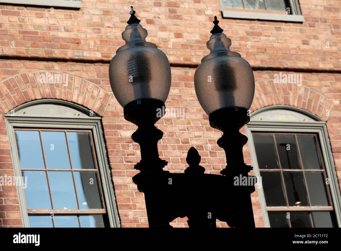 Decorative street lamps, Downtown Crossing, Boston Massachusetts USA ...