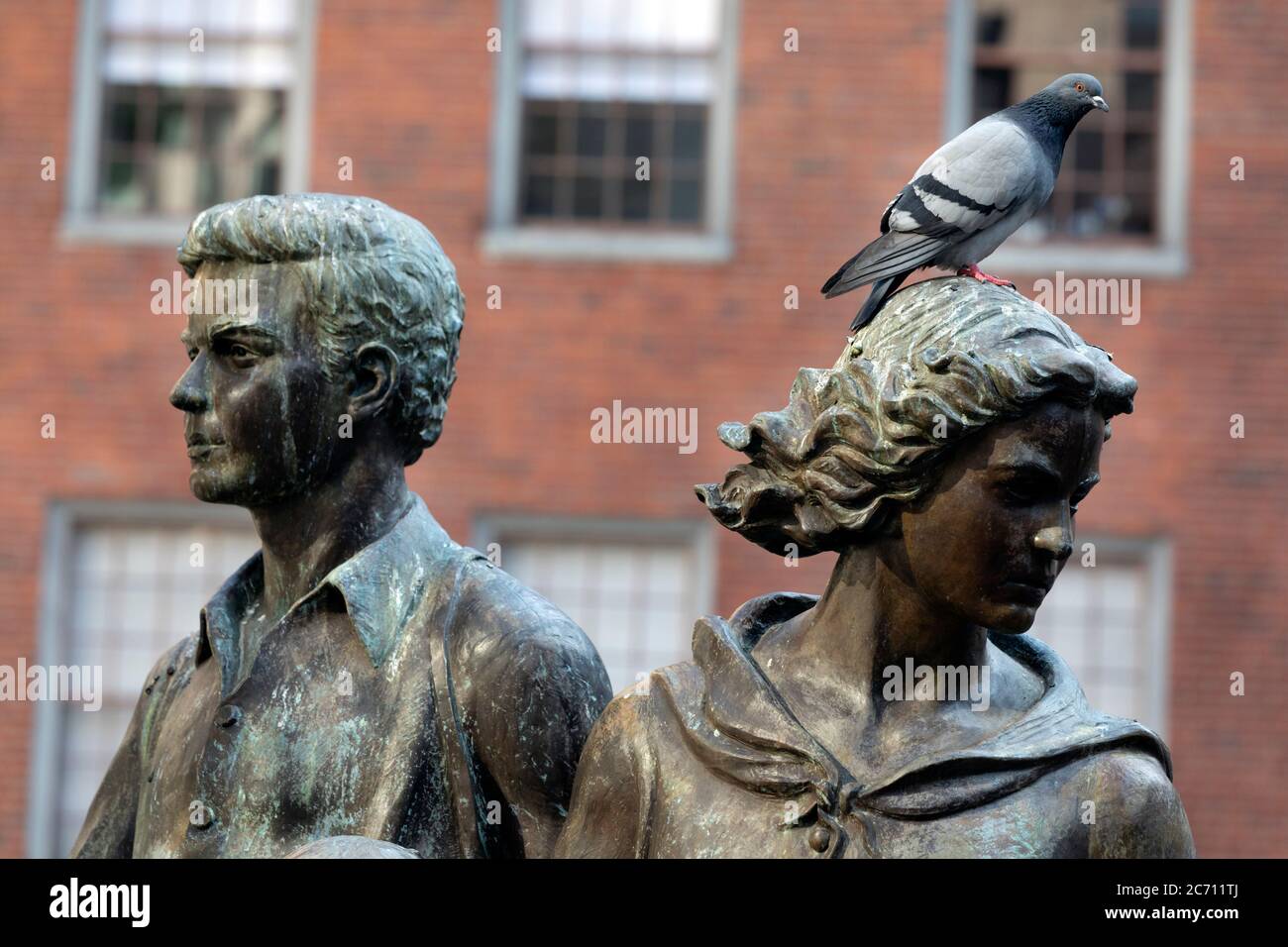 Irish Famine Statue memorial, Downtown Crossing, Boston Massachusetts ...