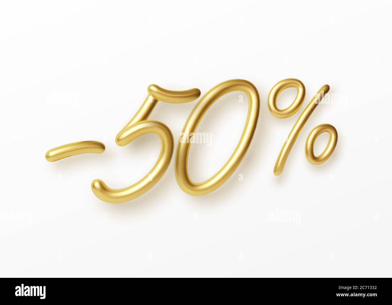 Gold balloon 50 Stock Vector Images - Alamy