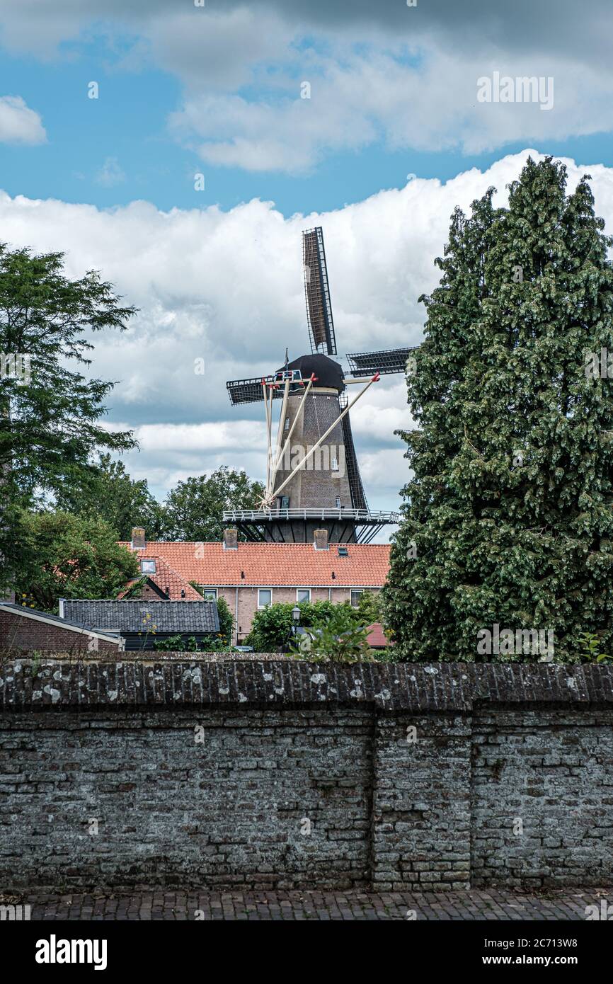 Traditional dutch windmill Stock Photo - Alamy