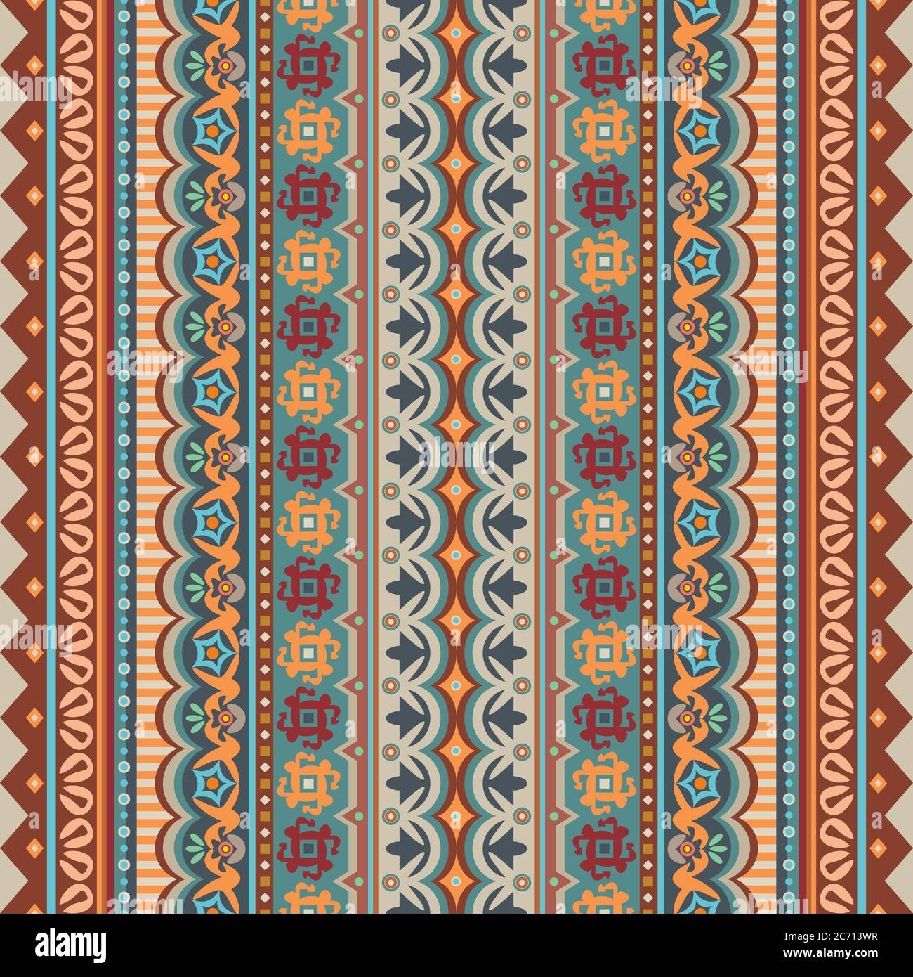 Abstract ethnic stripe pattern, vector background Stock Vector Image ...