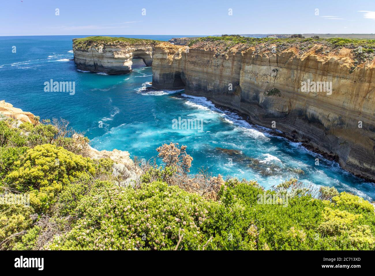 Loch Ard Gorge amazing cliffs along Great Ocean Road, Australia Stock ...