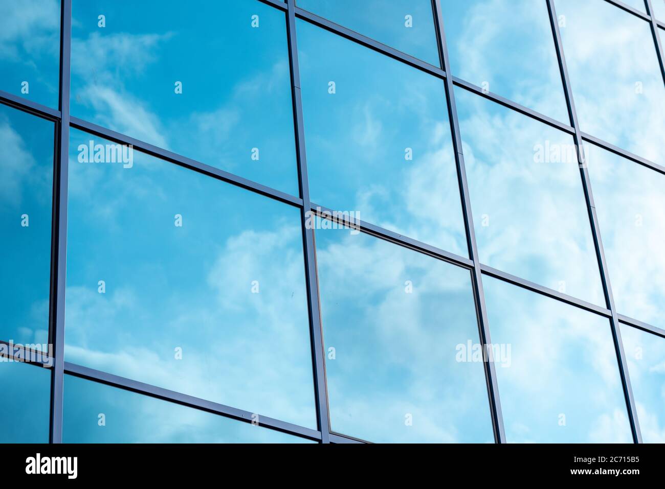 Reflection of the sky in the windows Stock Photo - Alamy