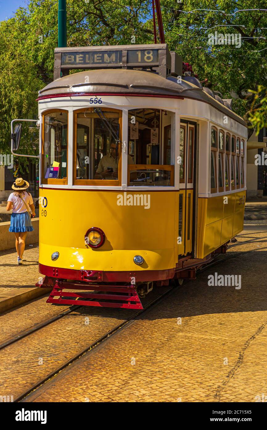 Yellow tram hi-res stock photography and images - Alamy