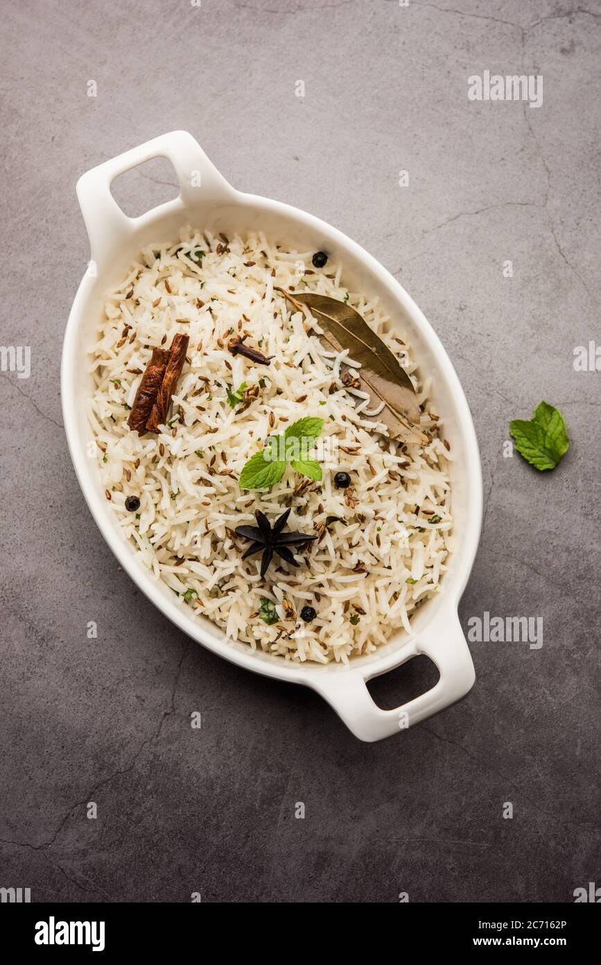 Cumin rice or Jeera Rice is a popular Indian main course item made ...