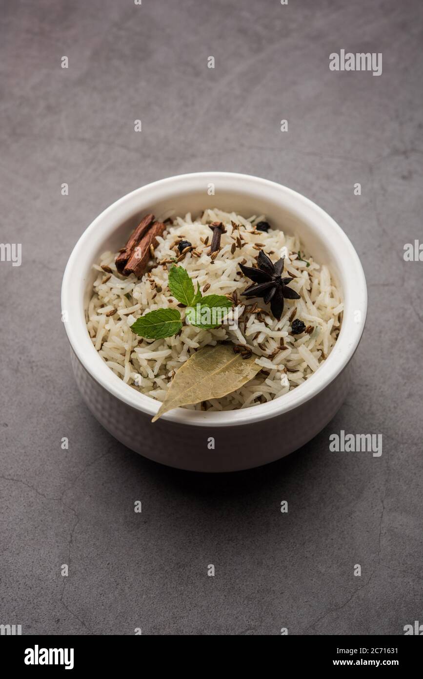 Cumin rice or Jeera Rice is a popular Indian main course item made ...