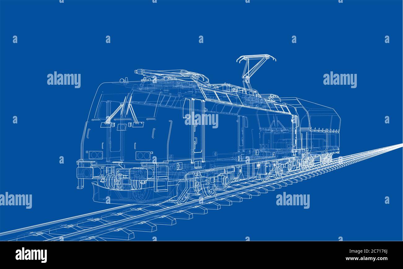 Modern train concept Stock Photo - Alamy