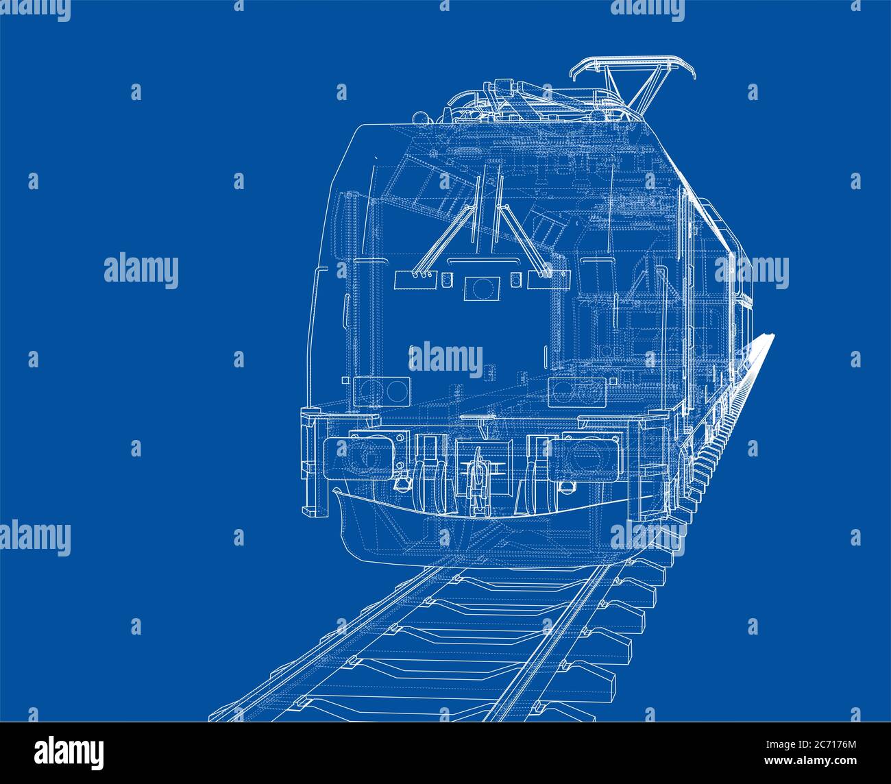 Modern train concept Stock Photo - Alamy