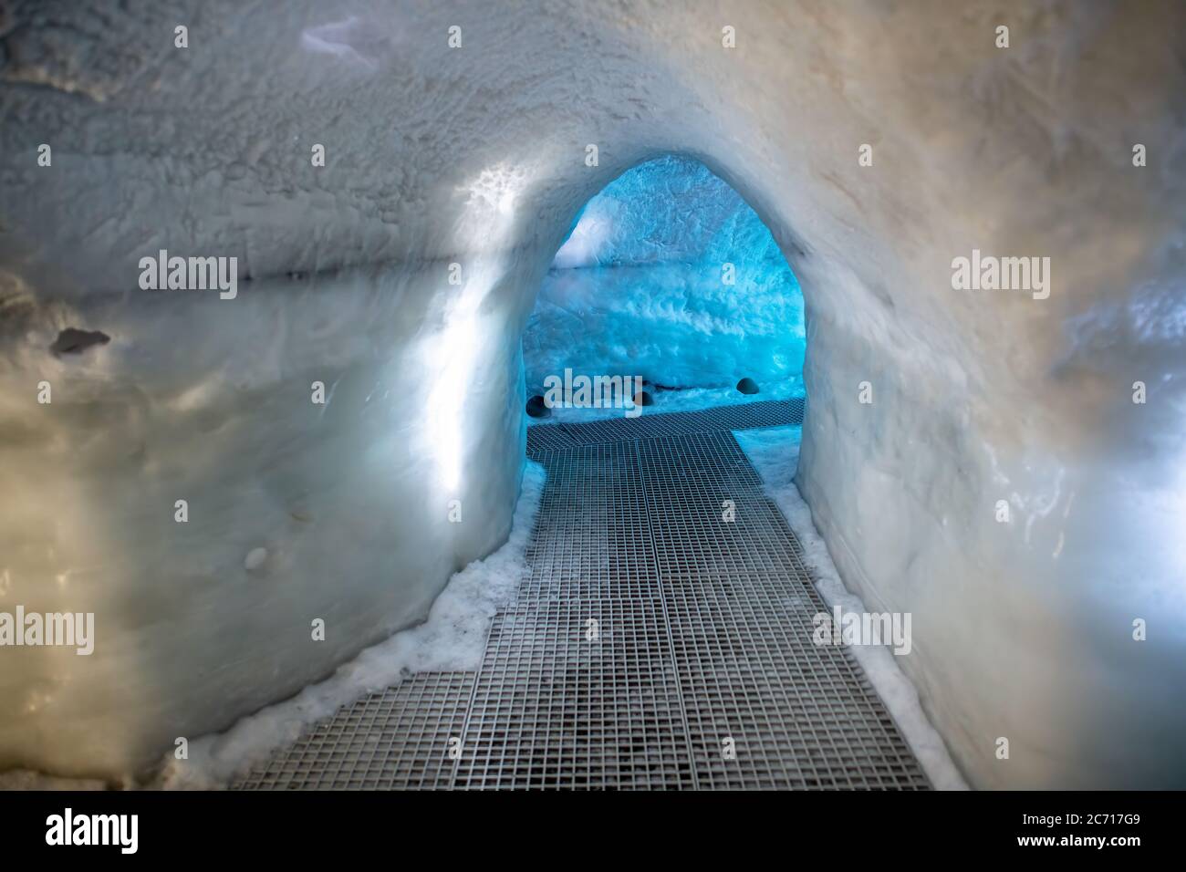 Ice wall inside an ice cave in Iceland Stock Photo - Alamy