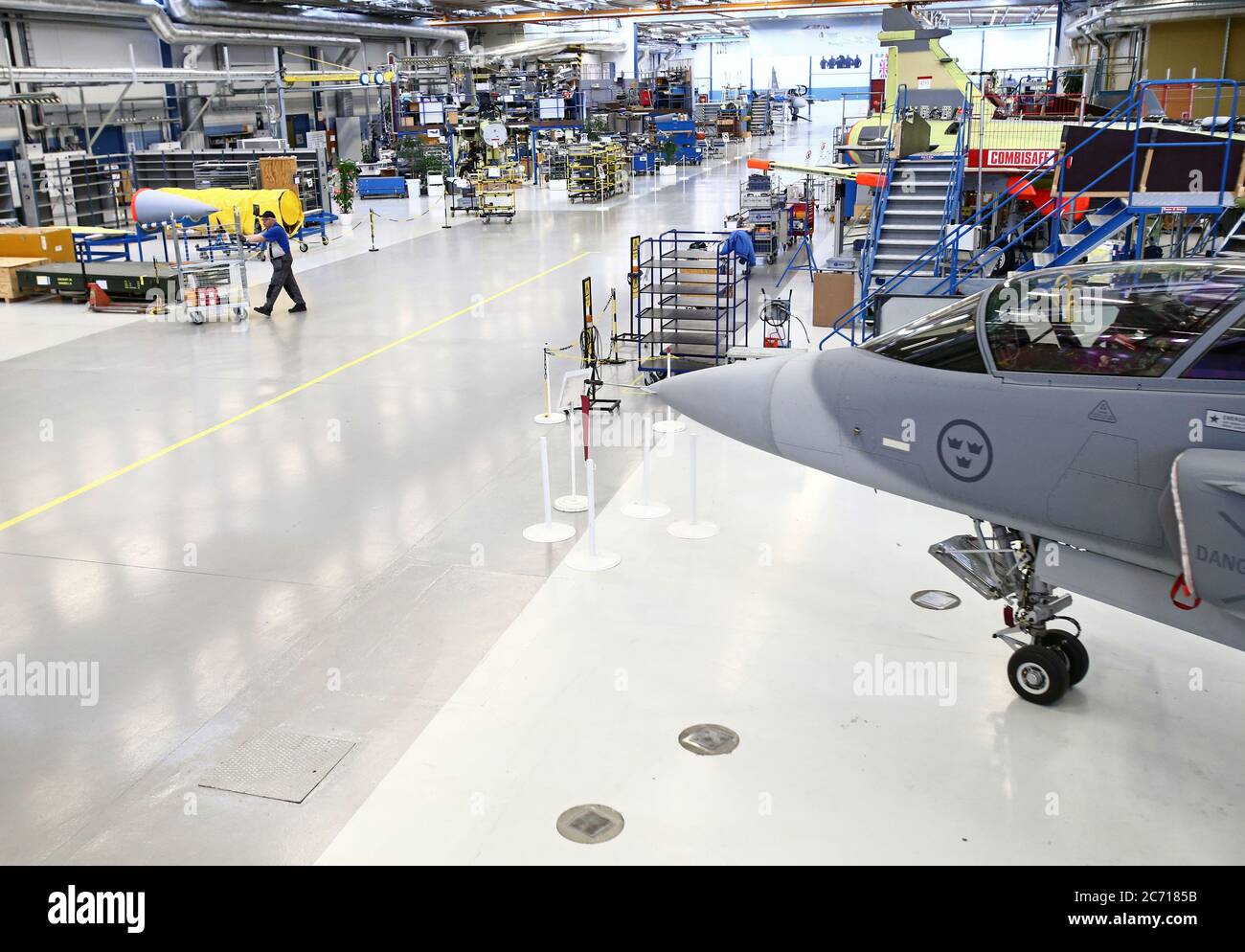 The aircraft manufacturer Saab AB in Linköping. Photo Jeppe Gustafsson ...