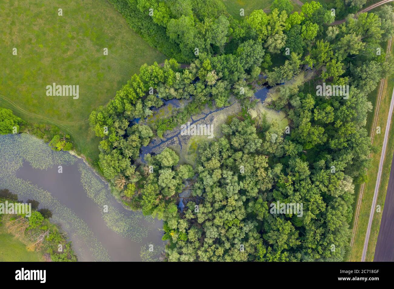 Top down view river bank hi-res stock photography and images - Alamy