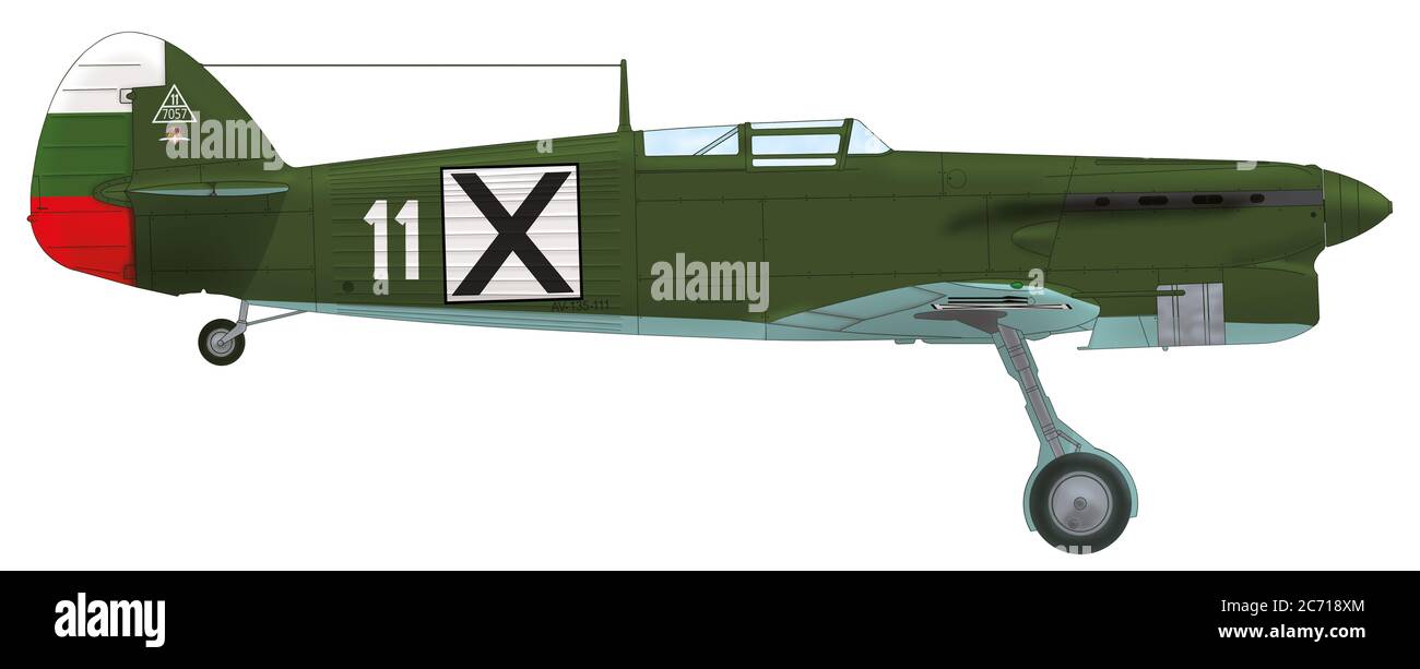 Avia B.135.111 of Bulgarian Air Force, 1944 Stock Photo - Alamy