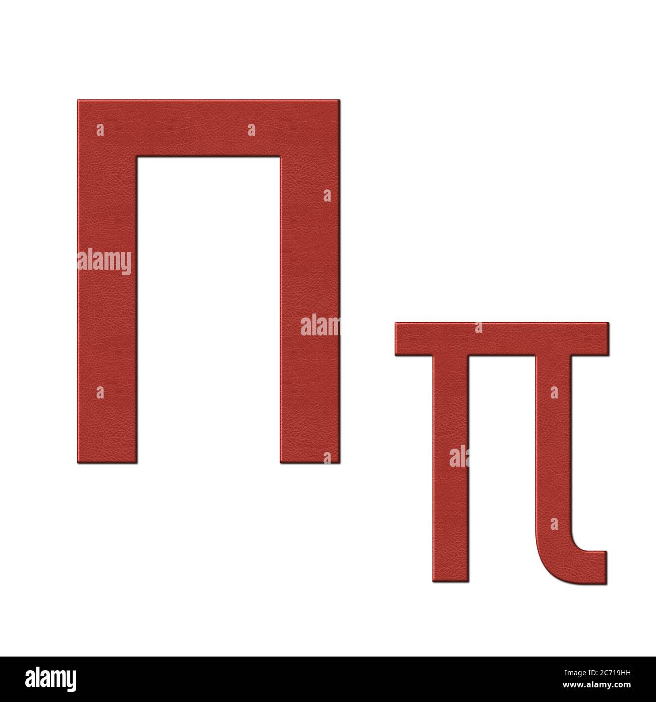 Greek alphabet red leather texture education, P, Pi Stock Photo - Alamy