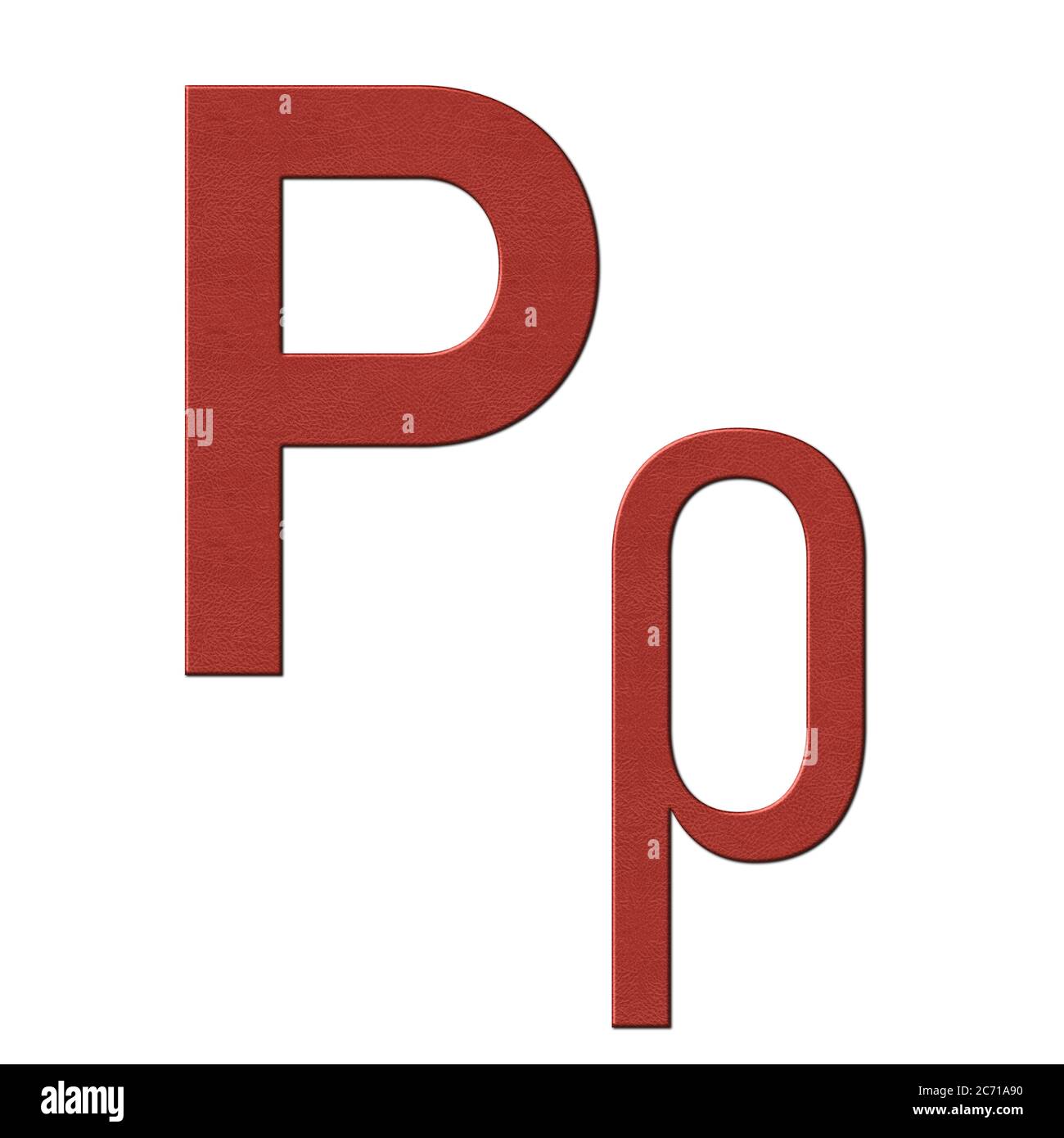 Greek alphabet red leather texture education, R Stock Photo - Alamy