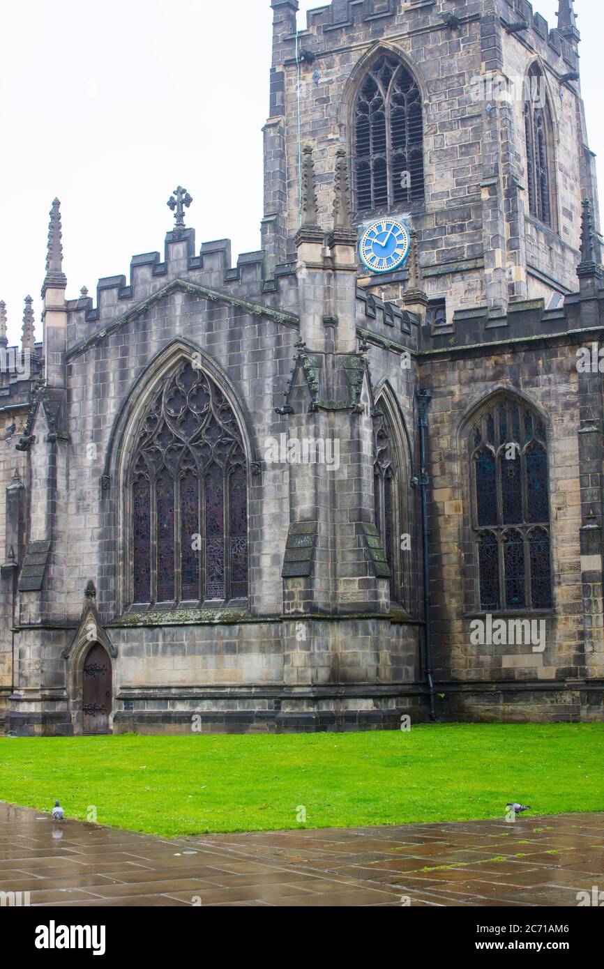8 July 2020 Sheffield Cathedral on Church Street, Sheffield England ...
