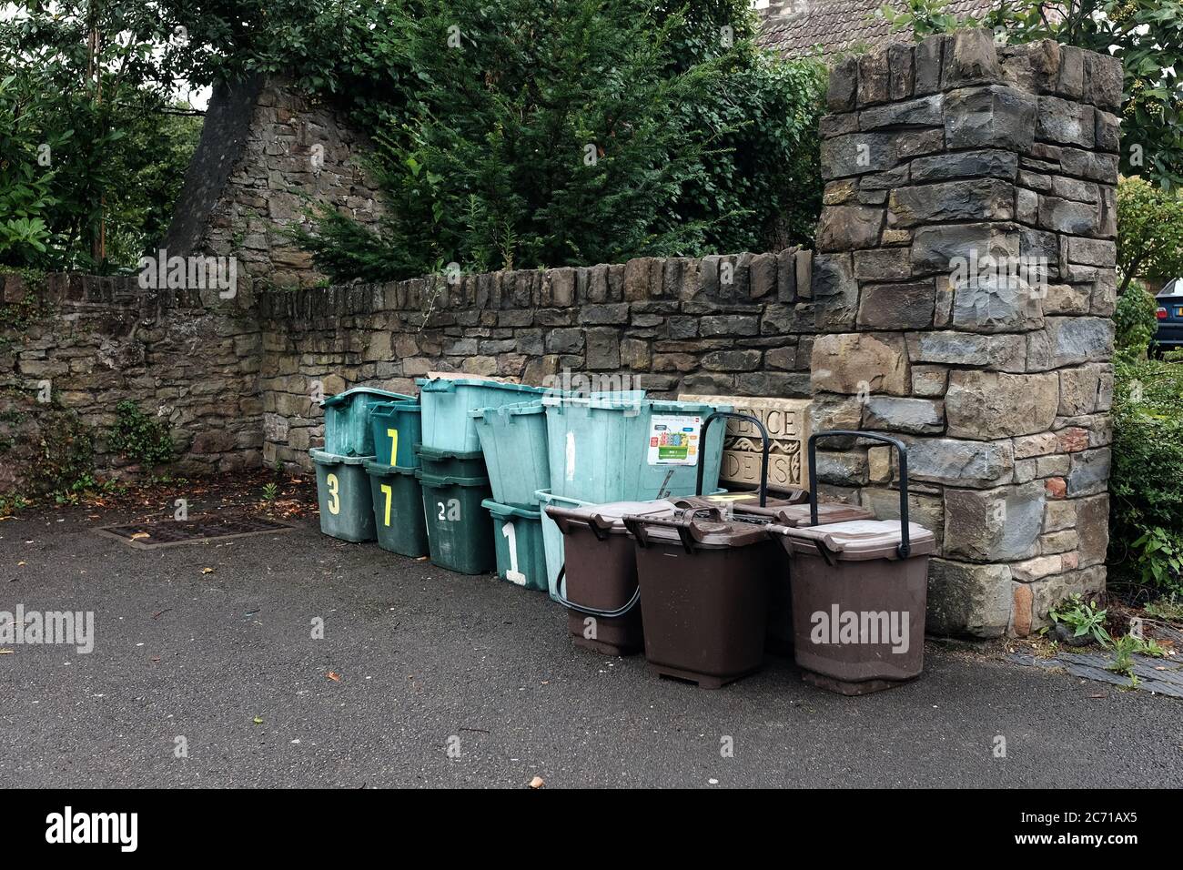 Kerbside recycling bins hi-res stock photography and images - Alamy