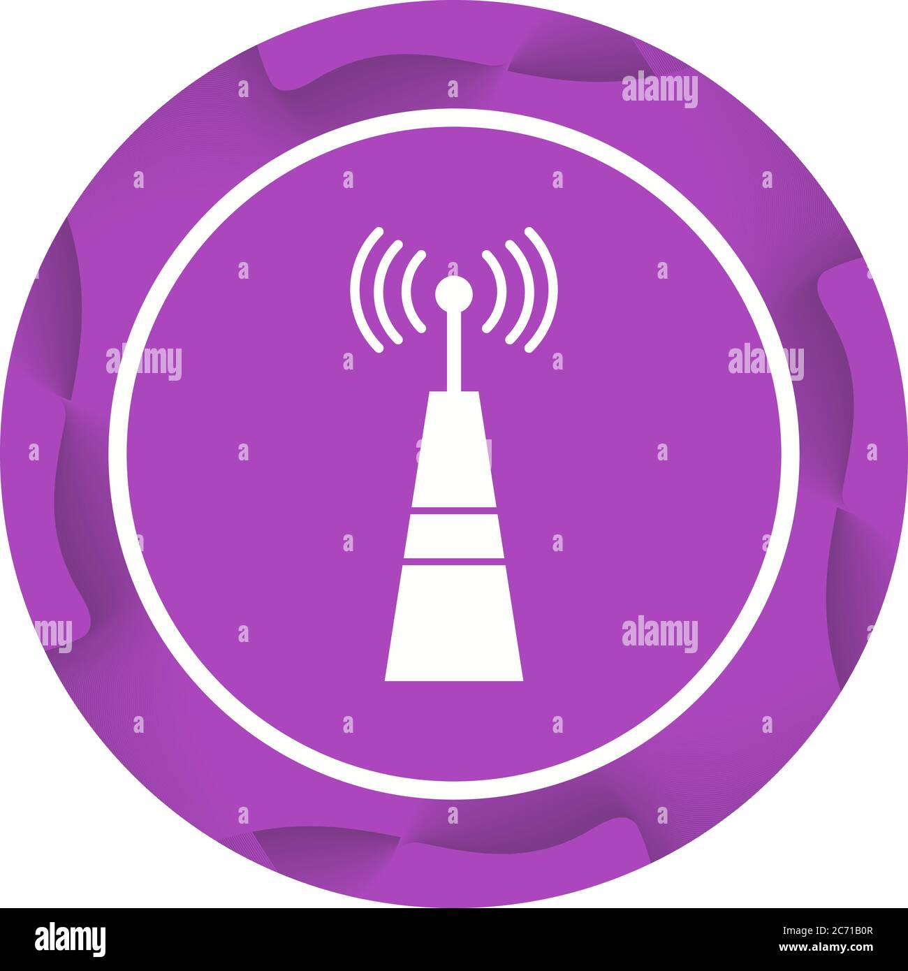 Unique Signal Tower Vector Glyph Icon Stock Vector Image & Art - Alamy